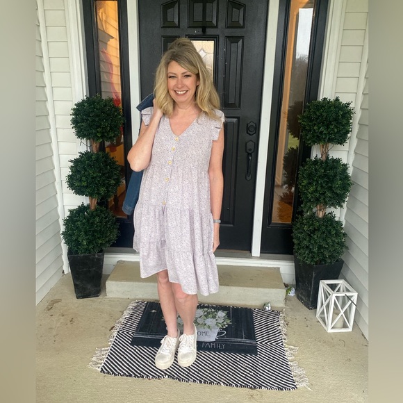 Monteau | Dresses | New Monteau Dress With Cute Print And Ruffle Detail ...